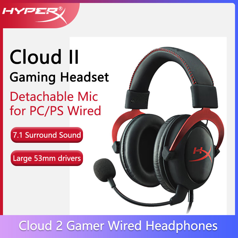 Jual HyperX Cloud II Gaming Headset Hi-Fi 7.1 Surround Sound/Detachable ...