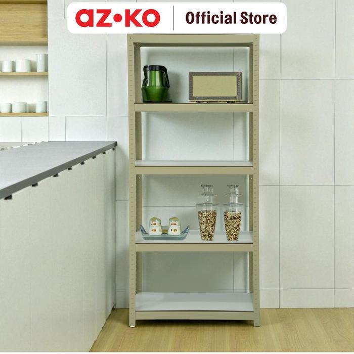 Jual AZKO Krisbow Norden Rak Besi 5 Tingkat - Krem Tan Rak Serbaguna ...