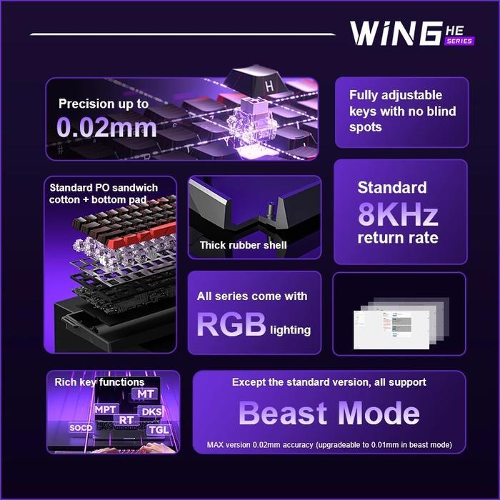 Jual Aula Win60/68 He Hall Effect Rapid Trigger Magnetic Switch 60/68 ...