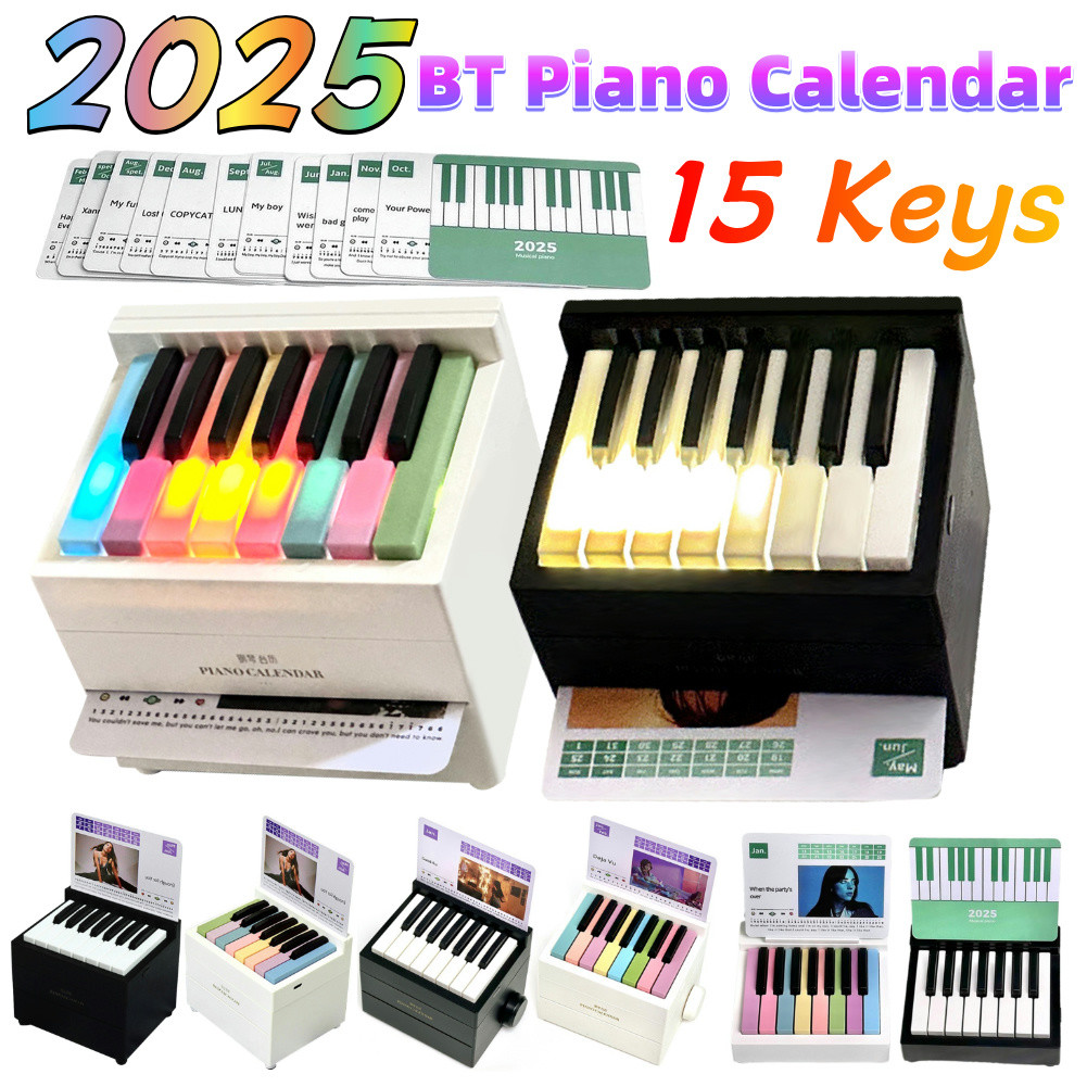 Jual Playable Piano Calendar 2025 15 Keys Piano Calendar with 27 Music ...