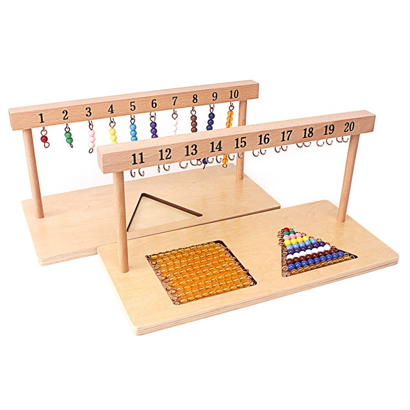 Jual Montessori Teaching Math Toys Digitals Numbers 1-20 Hanger And ...
