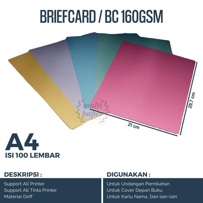 Jual "New" Kertas BC A4 isi 100 lembar / Kertas Brief Card A4 / Kertas ...