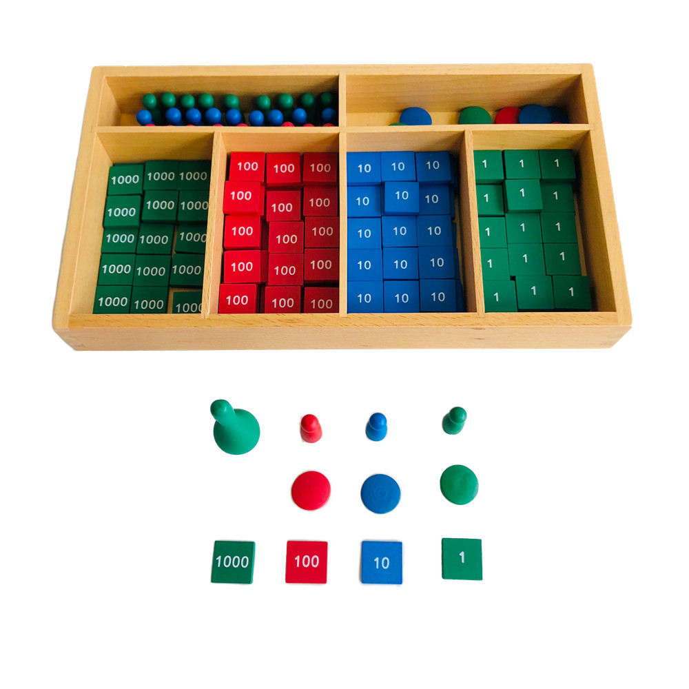 Jual Montessori Math Activities Stamp Game Addition Subtraction ...