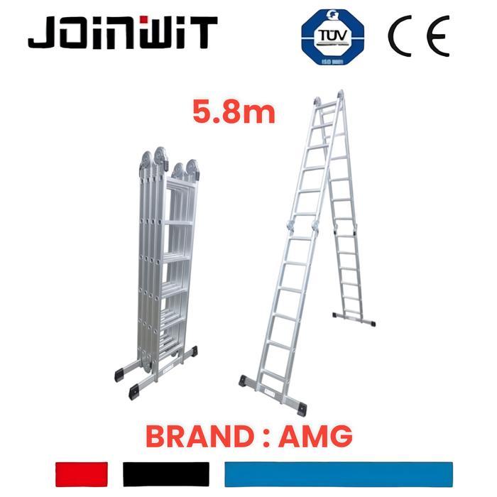 Jual Tangga Multifungsi 5.8 Meter Tangga Lipat Tangga Alumunium Amg ...