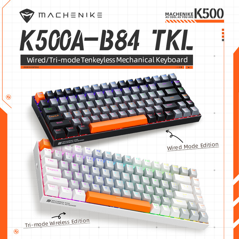 Jual Machenike K500A-B84 Mechanical Keyboard 75% TKL Hot-Swappable ...