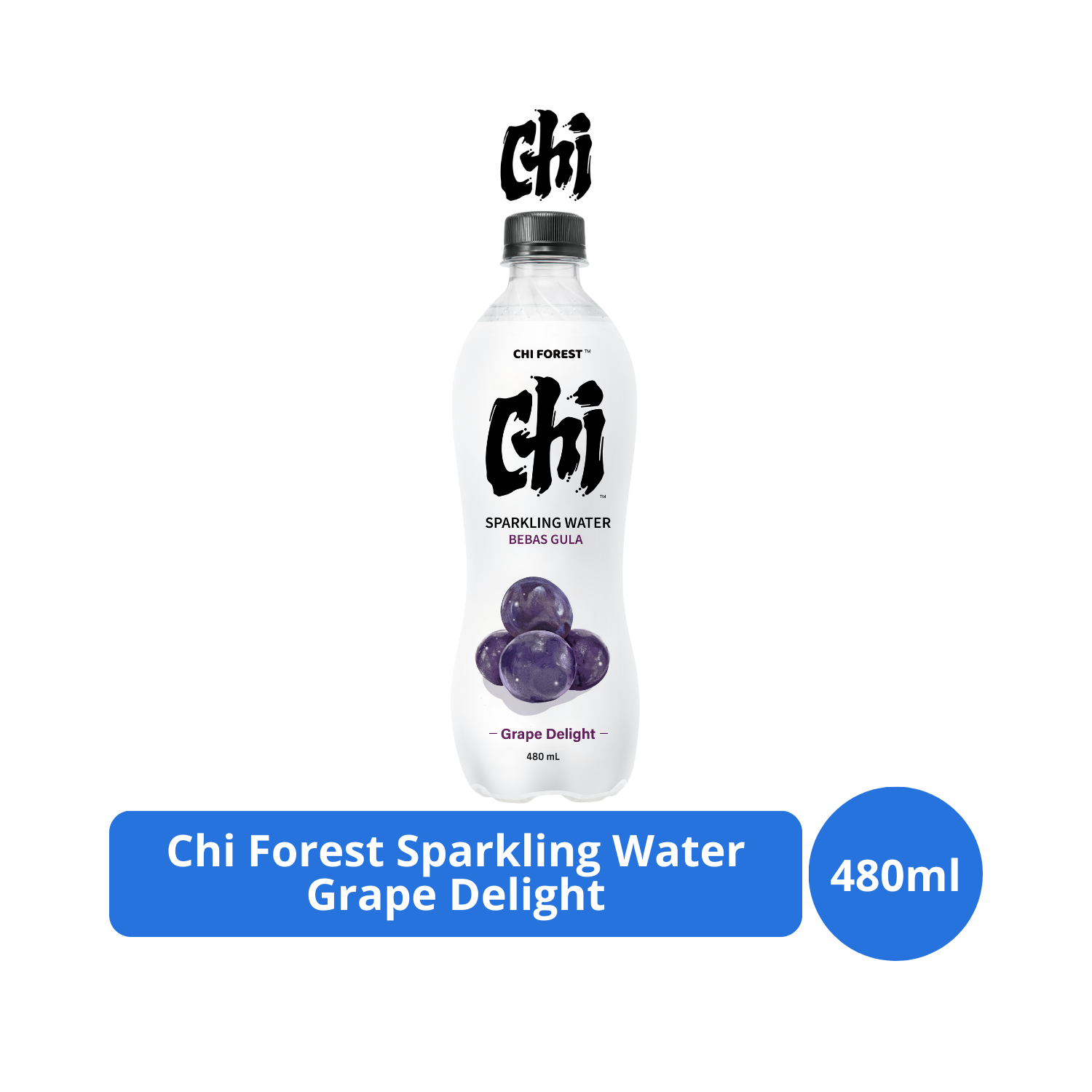 Jual Chi Forest Sparkling Water Grape Delight 480ml | Shopee Indonesia