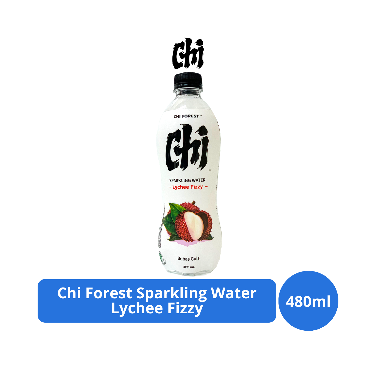 Jual Chi Forest Sparkling Water Lychee Fizzy 480ml | Shopee Indonesia