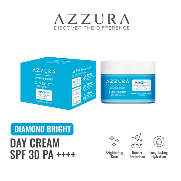 Jual AZZURA Diamond Bright Day Cream 30 gr | Shopee Indonesia