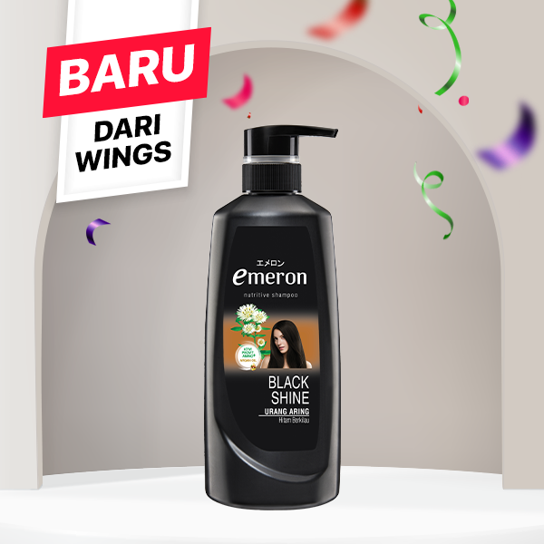Jual Emeron Shampoo Black & Shine Botol 450 ml | Shopee Indonesia