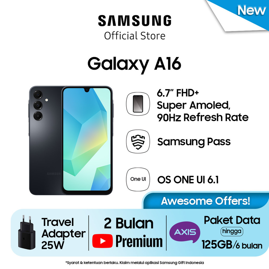 Jual [Special Promo] Samsung Galaxy A16 LTE 8/256GB - Black | Shopee ...