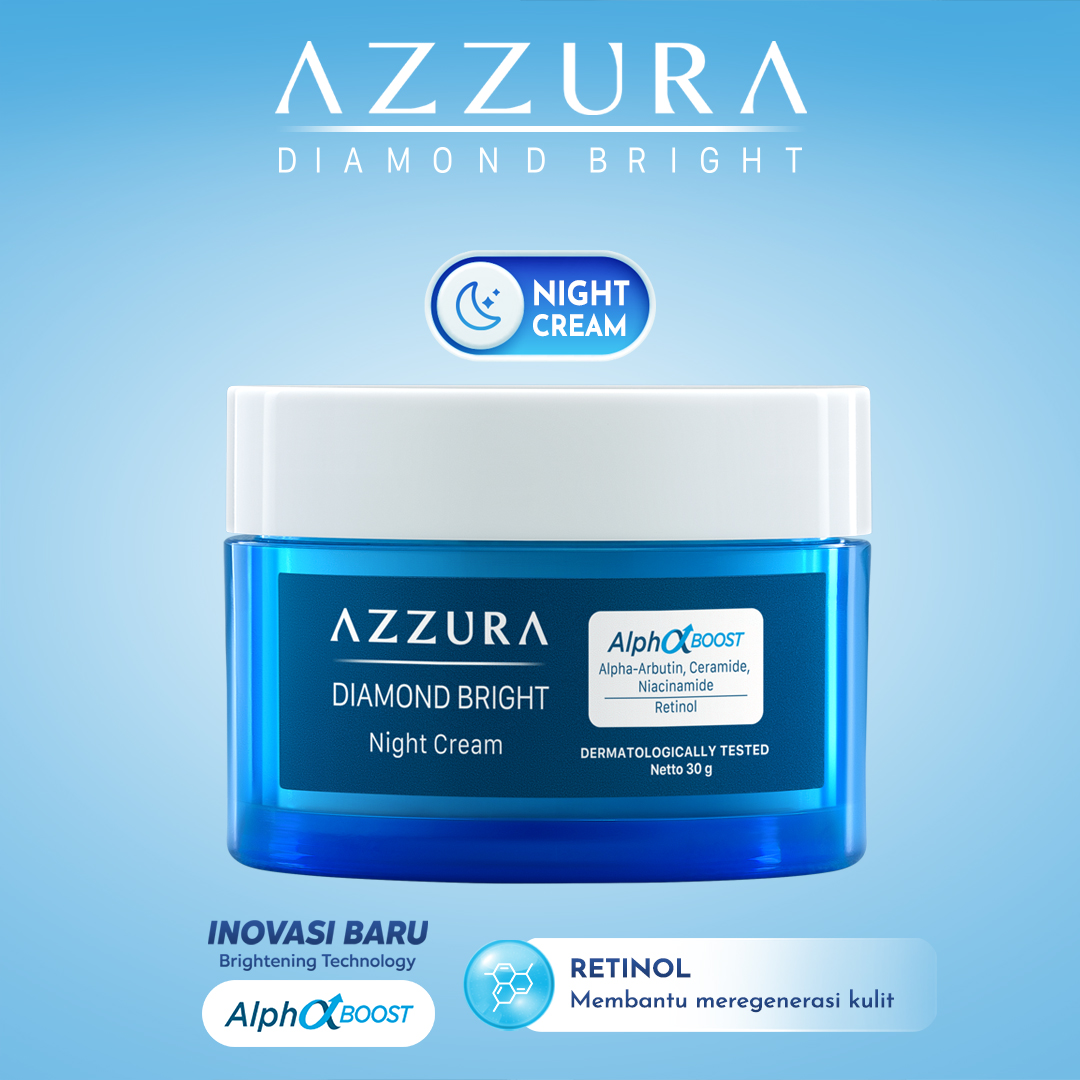 Jual AZZURA Diamond Bright Night Cream 30 gr | Shopee Indonesia