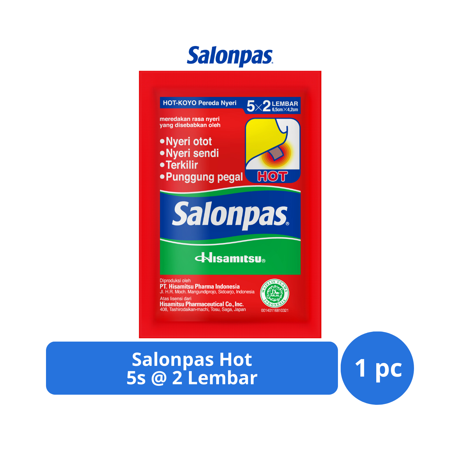 Jual Salonpas Hot 5s @ 2 Lembar | Shopee Indonesia