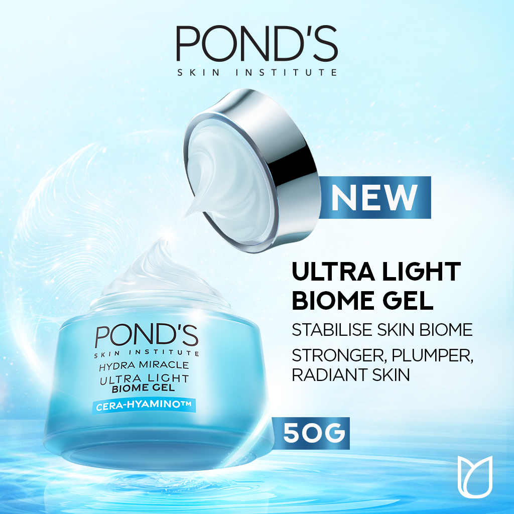 Jual PONDS HYDRA MIRACLE ULTRA LIGHT BIOME GEL - HYDRATING MOISTURIZER GEL 50GR | Shopee Indonesia