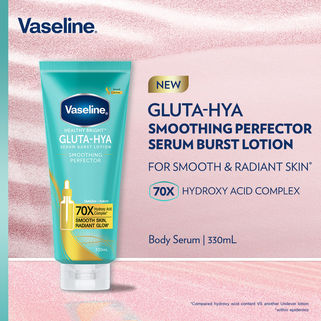 Jual VASELINE GLUTA-HYA BODY SERUM SMOOTHING PERFECTOR 330ML | Shopee Indonesia