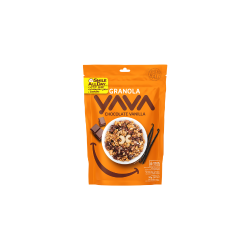 Jual YAVA Granola Chocolate Vanilla 90g | Shopee Indonesia