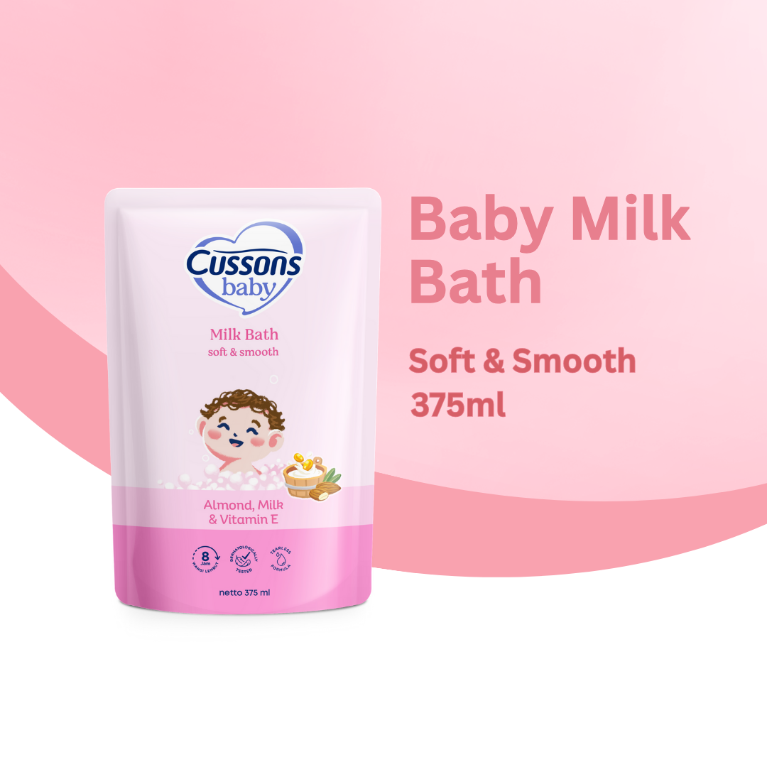 Jual Cussons Baby Milk Bath Soft & Smooth - Sabun Mandi Bayi Refill 375ml | Shopee Indonesia