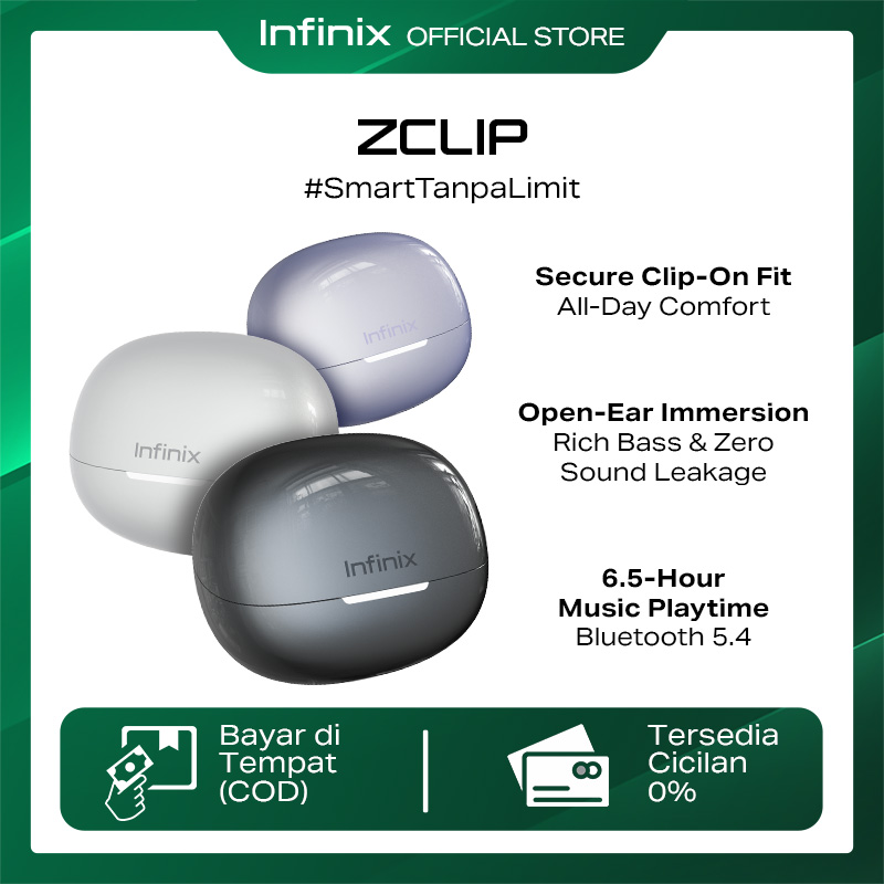 Jual Infinix TWS XE04 - ZCLIP - 23 Hour Music Play Time - 300 mAh ...