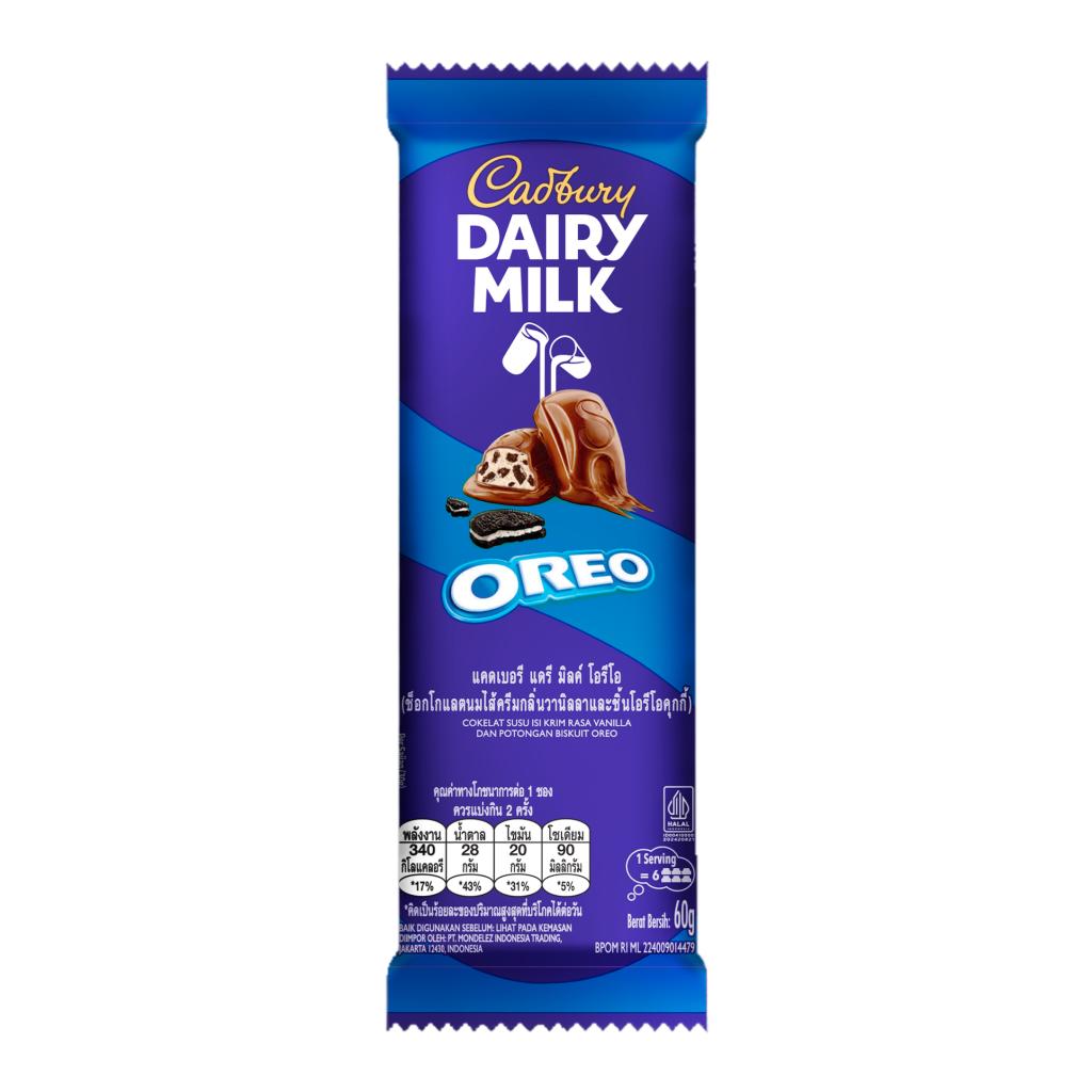 Jual Cadbury Dairy Milk Oreo 57G - Cokelat Susu isi Biskuit dan Krim ...