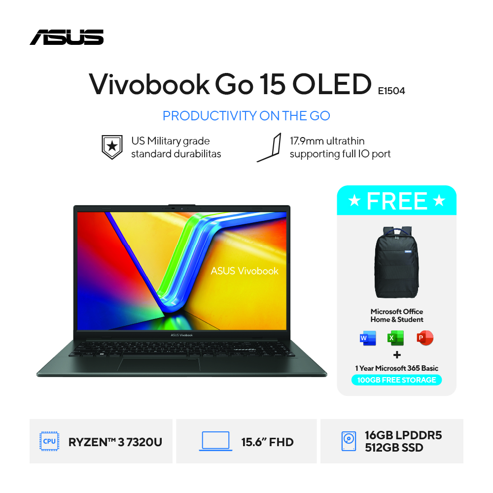Jual Asus E1504FA-VIPS3151M Vivobook AMD Ryzen R3-7320U / 512GB / 16GB ...