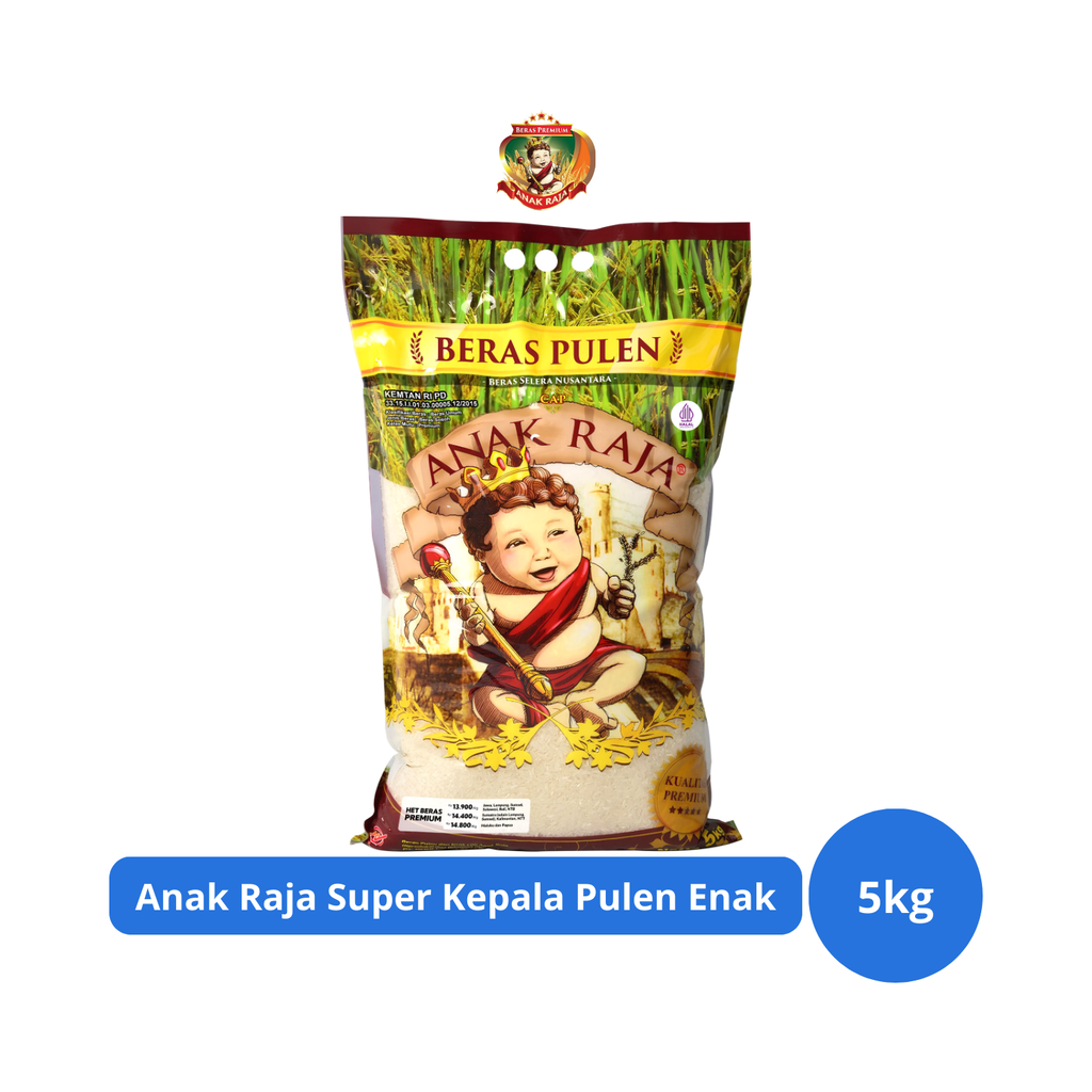 Jual Beras Anak Raja Super Kepala Pulen Enak 5kg | Shopee Indonesia