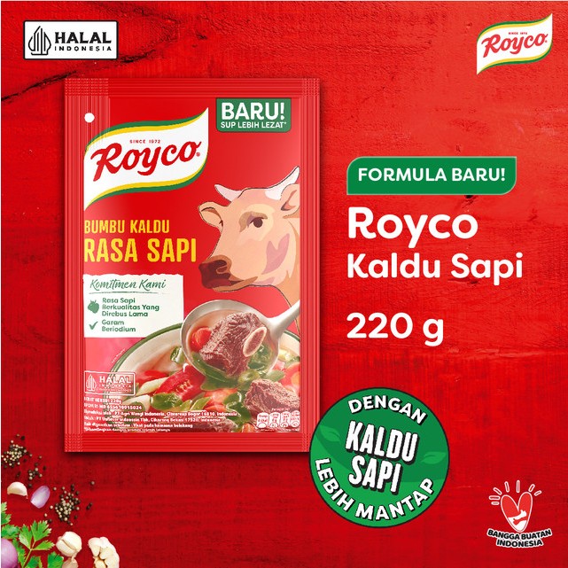 Jual [Cuci Gudang] Royco Bumbu Kaldu Penyedap Rasa Sapi 220g | Shopee ...