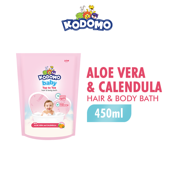 Jual Kodomo Top To Toe Pink Refill 450 ml | Shopee Indonesia