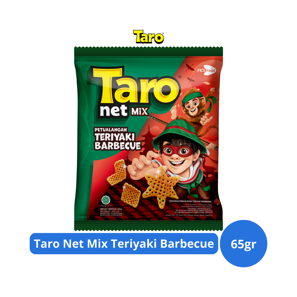 Jual Taro Net Mix Teriyaki Barbecue 65gr | Shopee Indonesia