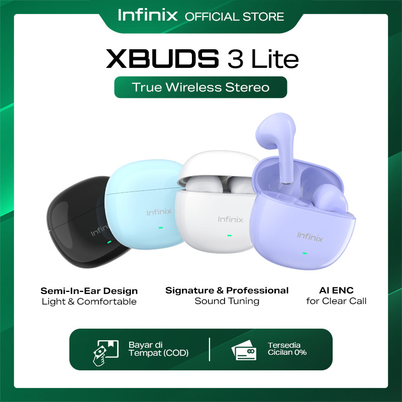 Jual Infinix TWS XE33 - Xbud 3 Lite - True Wireless Stereo - AI ENC ...