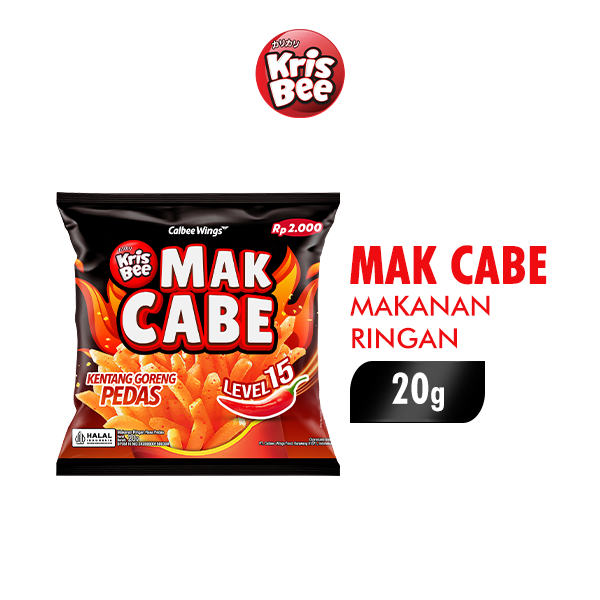 Jual Mak Cabe Snack Kentang Pedas Level 15 20 gr isi 10 | Shopee Indonesia