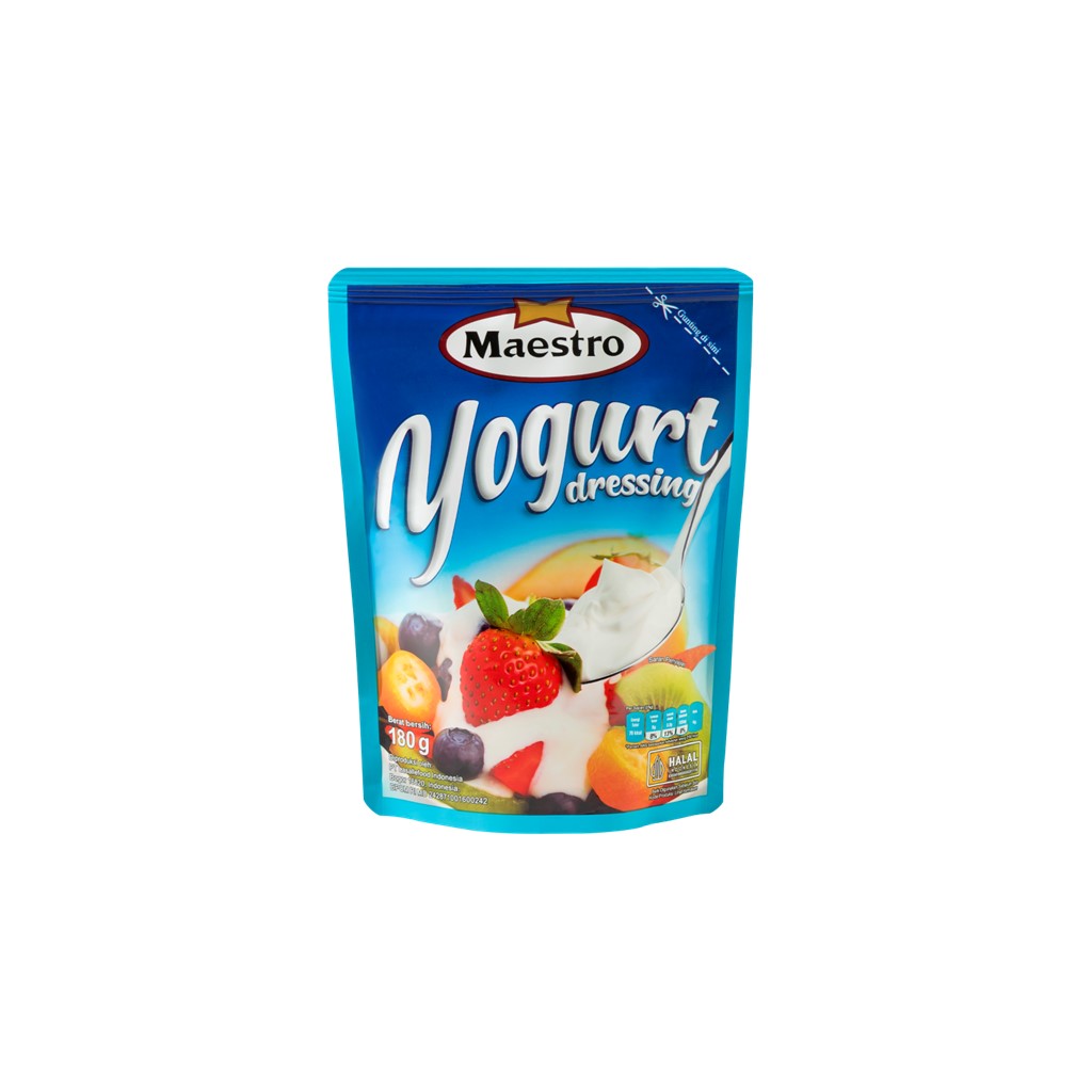 Jual Maestro Yogurt Dressing Standing Pouch 180g | Shopee Indonesia