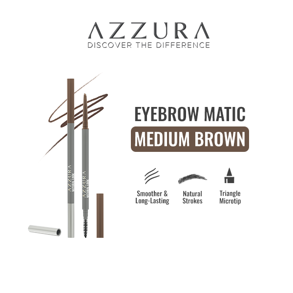 Jual AZZURA Eyebrow Pencil Matic | Shopee Indonesia