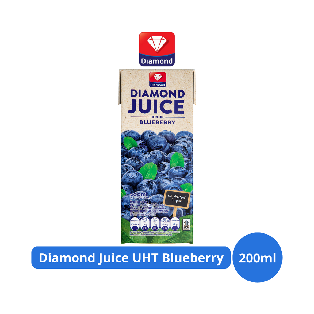 Jual Diamond Juice UHT Blueberry 200ml | Shopee Indonesia