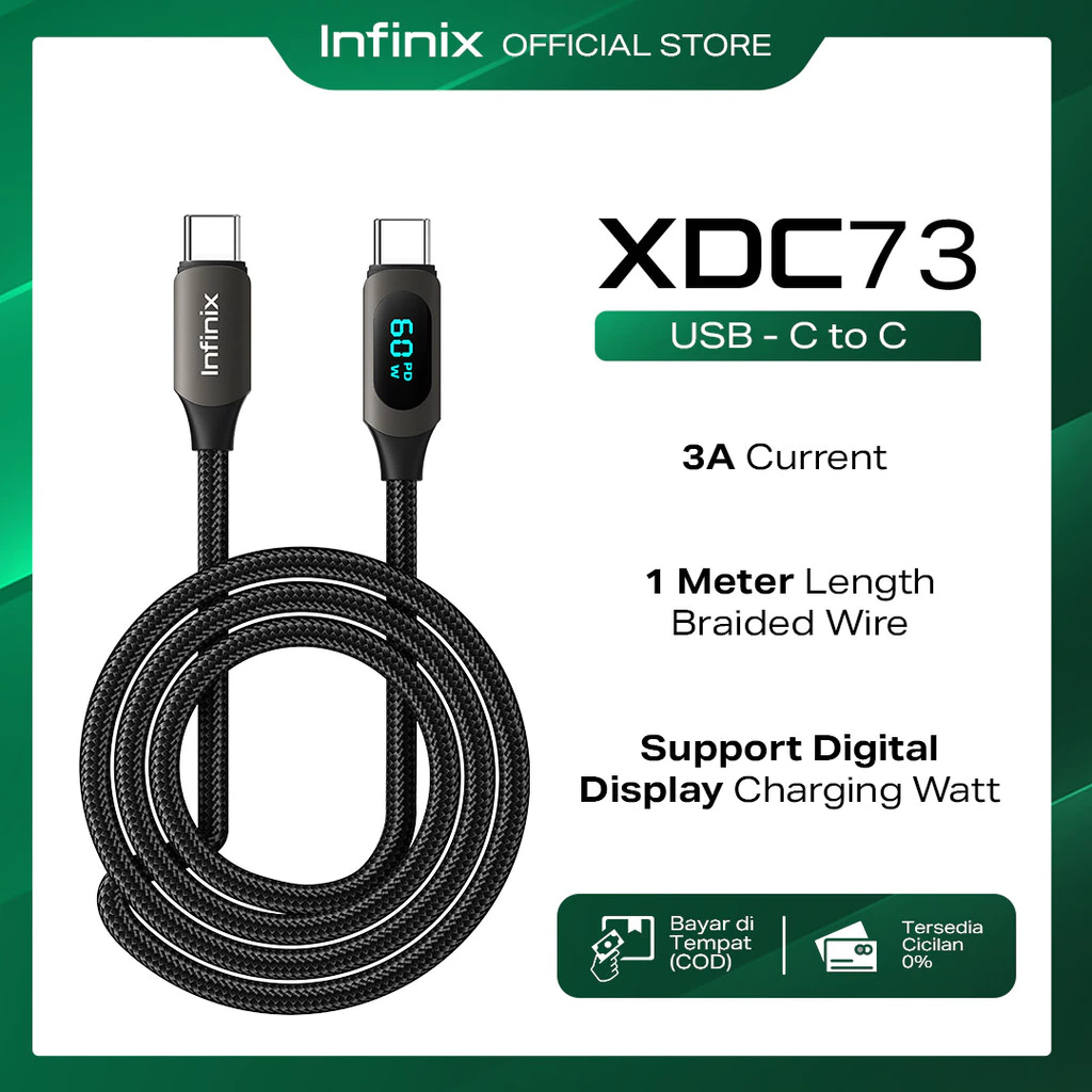 Jual [Special BD] Infinix Cable XDC73 - Type-C to C 1M - • Support ...