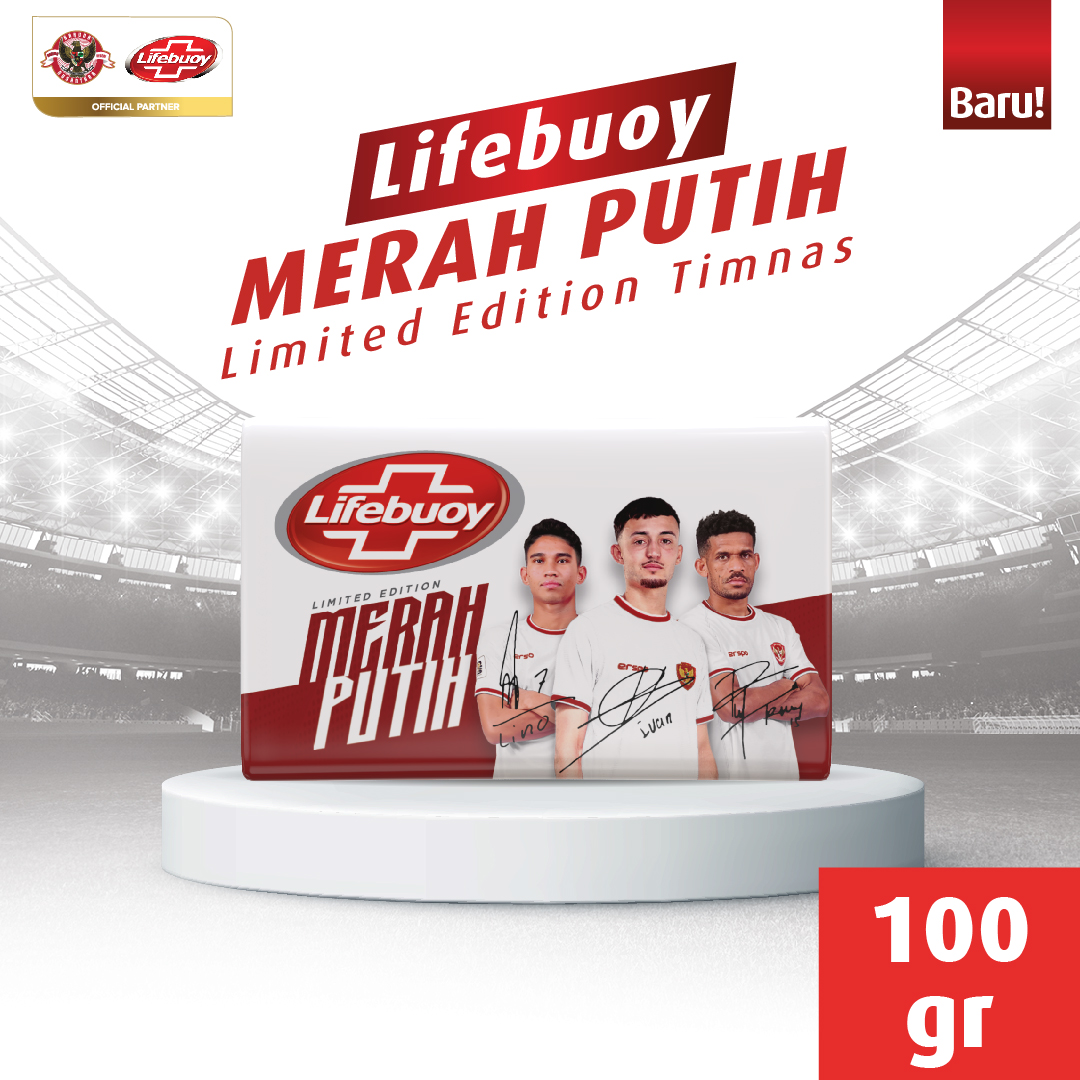 Jual [Spesial TIMNAS] Lifebuoy Merah Putih Limited Edition Sabun Batang ...