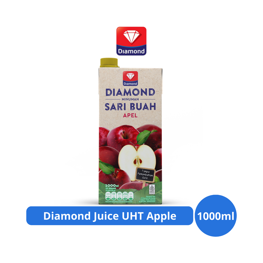 Jual Diamond Juice UHT Apple 1000ml | Shopee Indonesia
