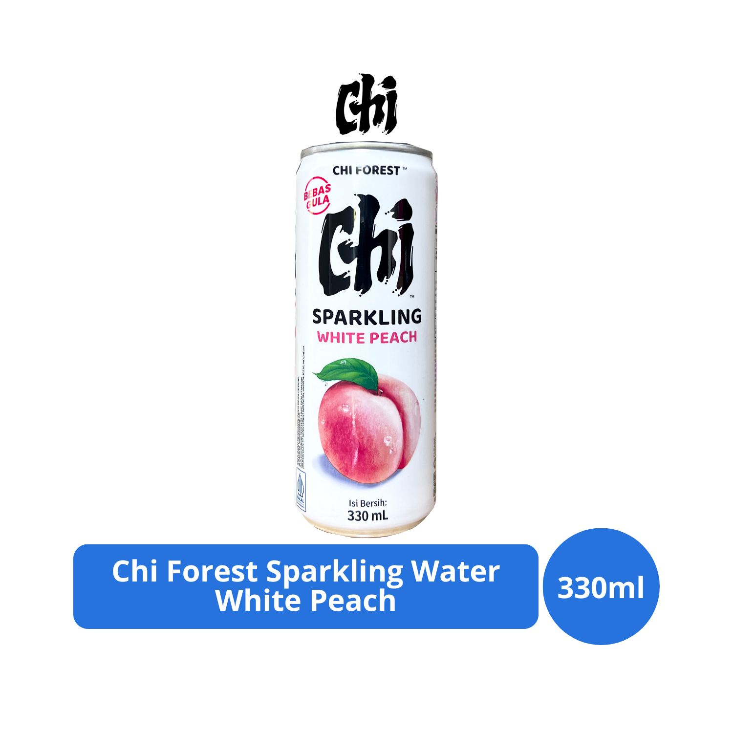 Jual Chi Forest Sparkling Water White Peach 330ml | Shopee Indonesia