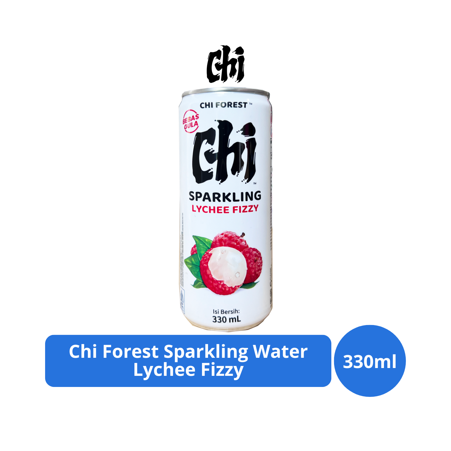 Jual Chi Forest Sparkling Water Lychee Fizzy 330ml | Shopee Indonesia