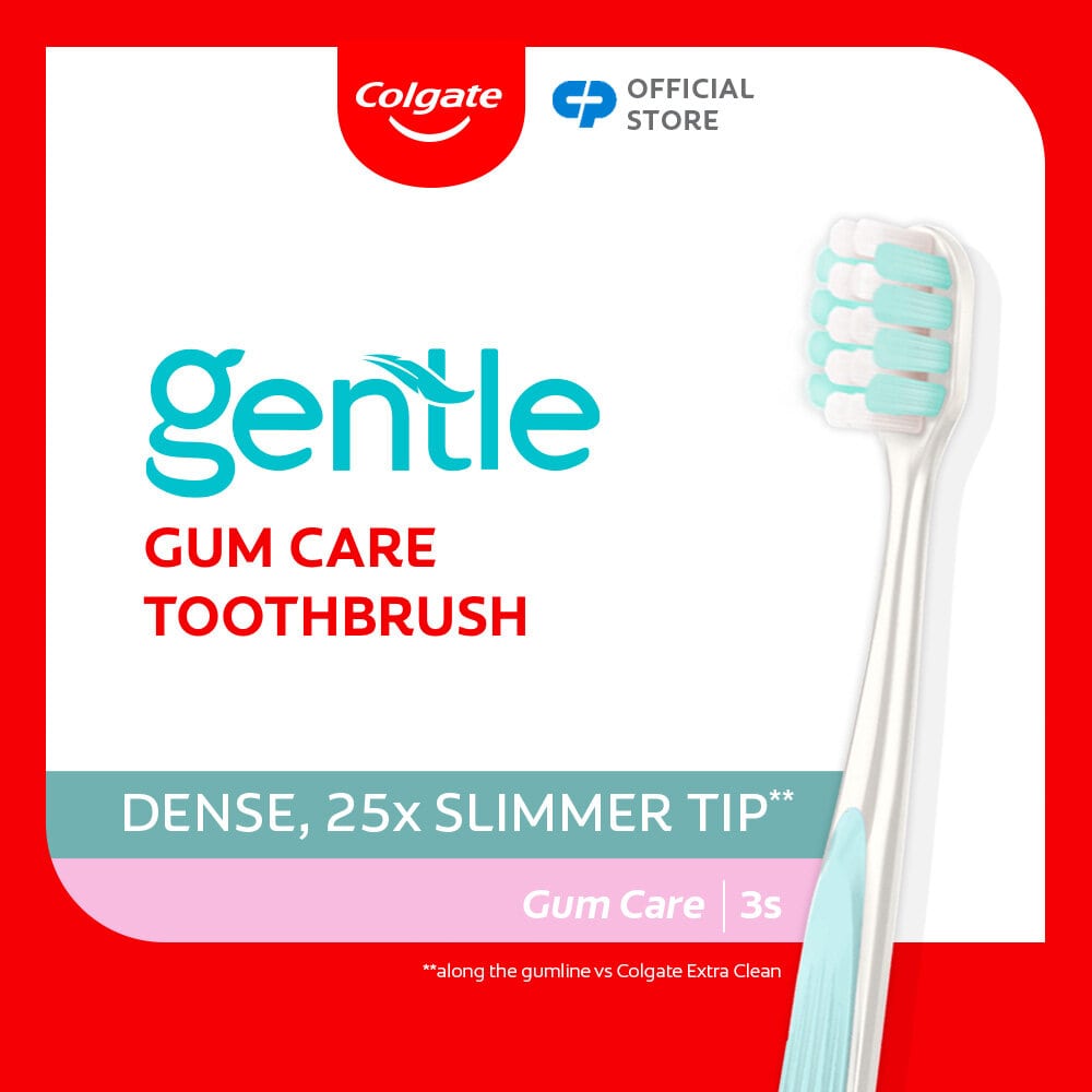 Jual Colgate Gentle Gum Care 3s Toothbrush - Sikat Gigi Isi 3pcs ...
