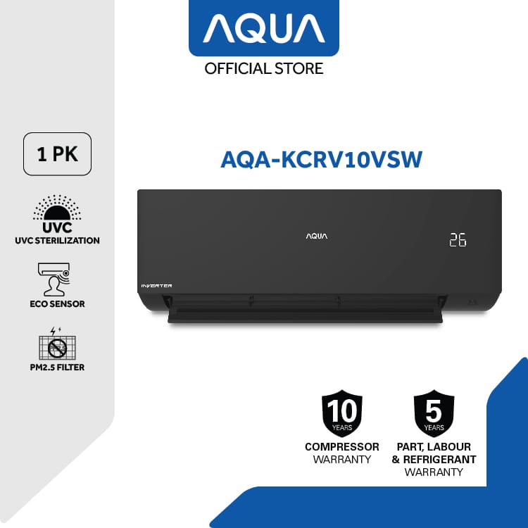 Jual AQUA Elektronik AQA-KCR10VSW AC 1.0 PK Inverter Plus - Self Clean ...