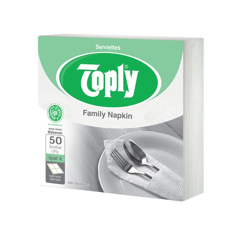 Jual Toply Napkin MG White Luncheon 50's | Shopee Indonesia