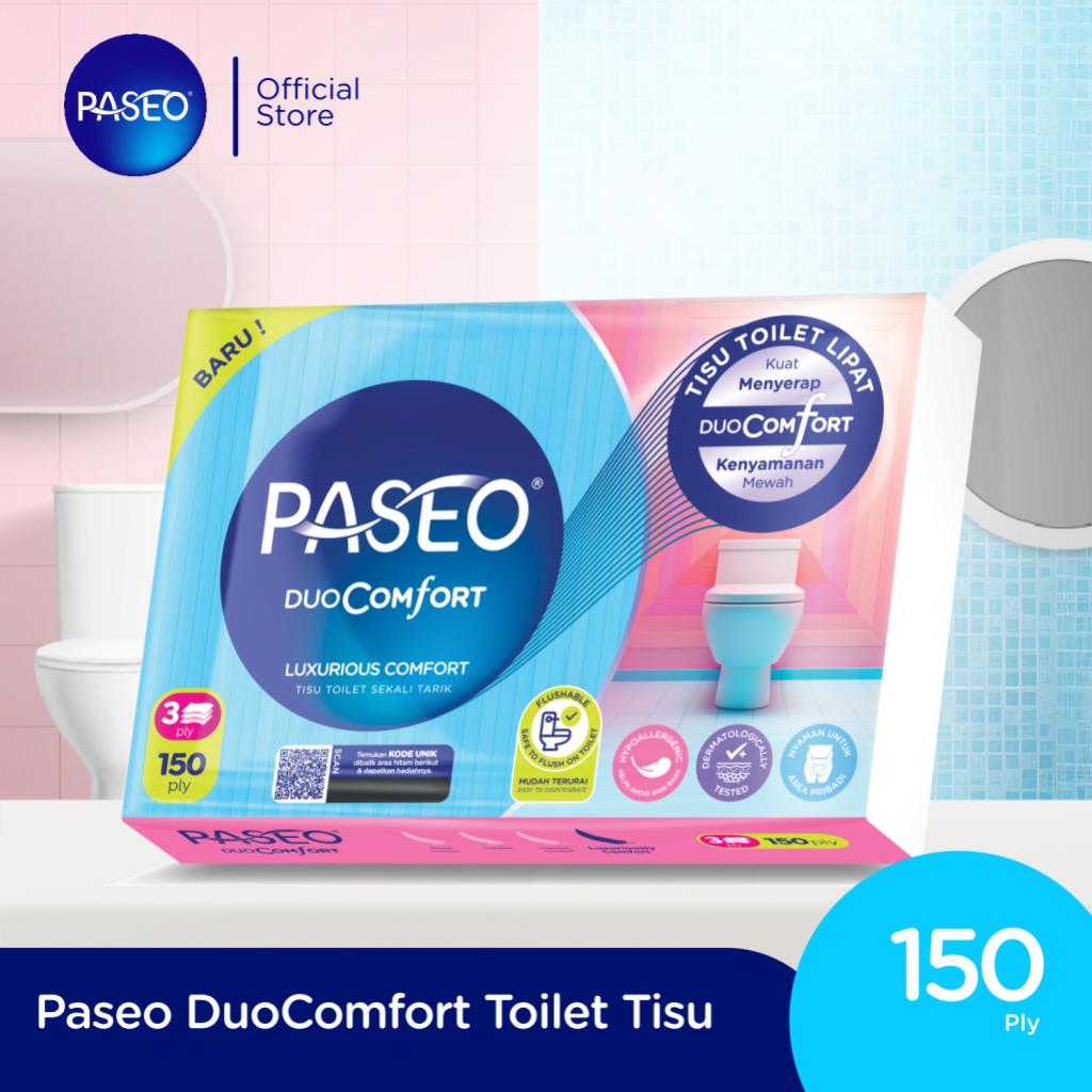 Jual Paseo Duo Comfort Toilet Interfold Travel Pack 150 Ply | Shopee Indonesia