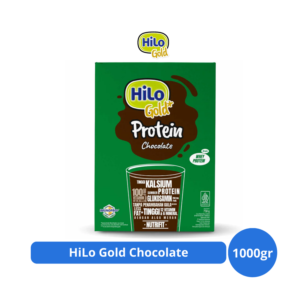 Jual HiLo Gold Protein Chocolate 1000gr | Shopee Indonesia