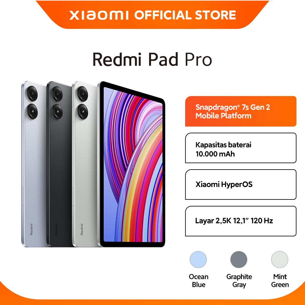 Jual Xiaomi Redmi Pad Pro (8/256GB) | Snapdragon 7s Gen 2 Mobile ...