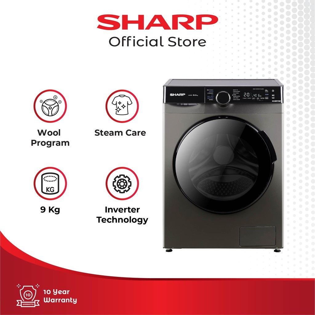 Jual SHARP ES-FL1490MSX Front Loading 9kg | Shopee Indonesia