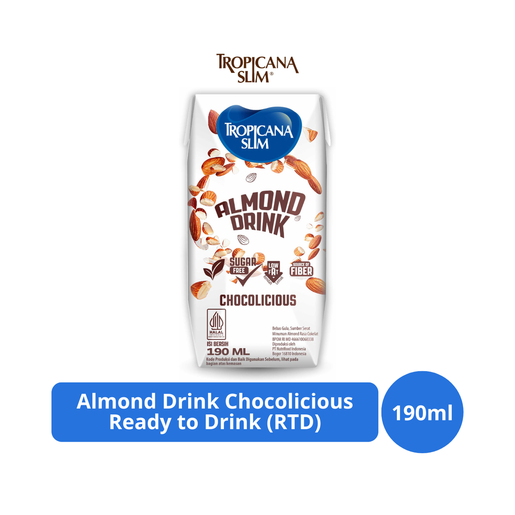 Jual Tropicana Slim Almond Drink Chocolicious Ready to Drink 190 ml | Shopee Indonesia