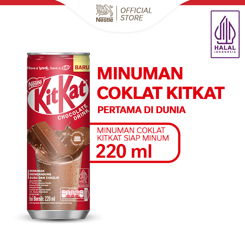 Jual KITKAT RTD CHOCOLATE DRINK CAN 220ml | Shopee Indonesia
