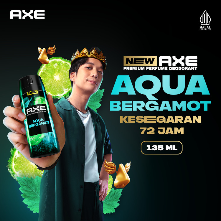 Jual AXE PREMIUM PERFUME DEODORANT AQUA BERGAMOT 135ML | Shopee Indonesia