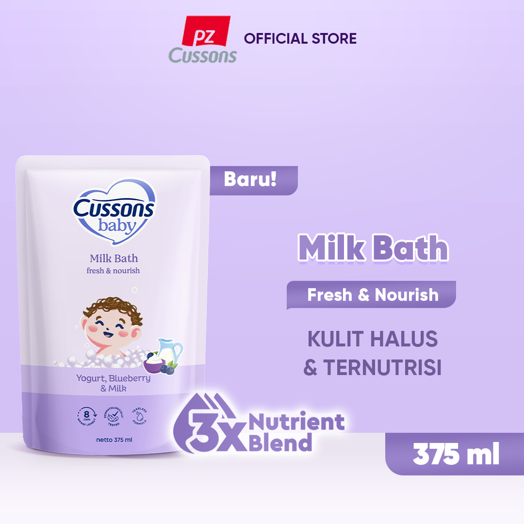 Jual Cussons Baby Milk Bath Fresh & Nourish - Sabun Mandi Bayi Refill ...