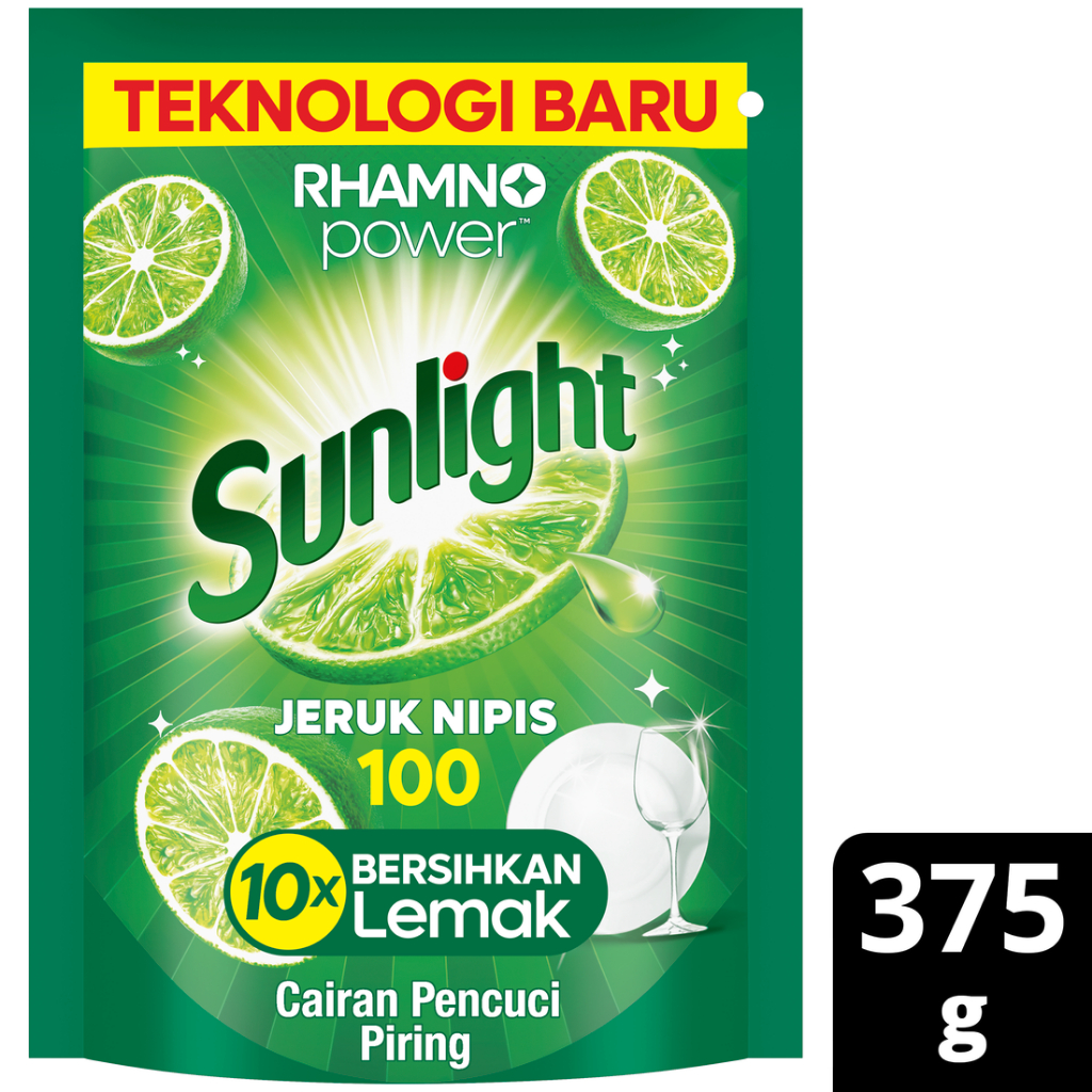 Jual SUNLIGHT SABUN CUCI PIRING JERUK NIPIS REFILL 375GR | Shopee Indonesia