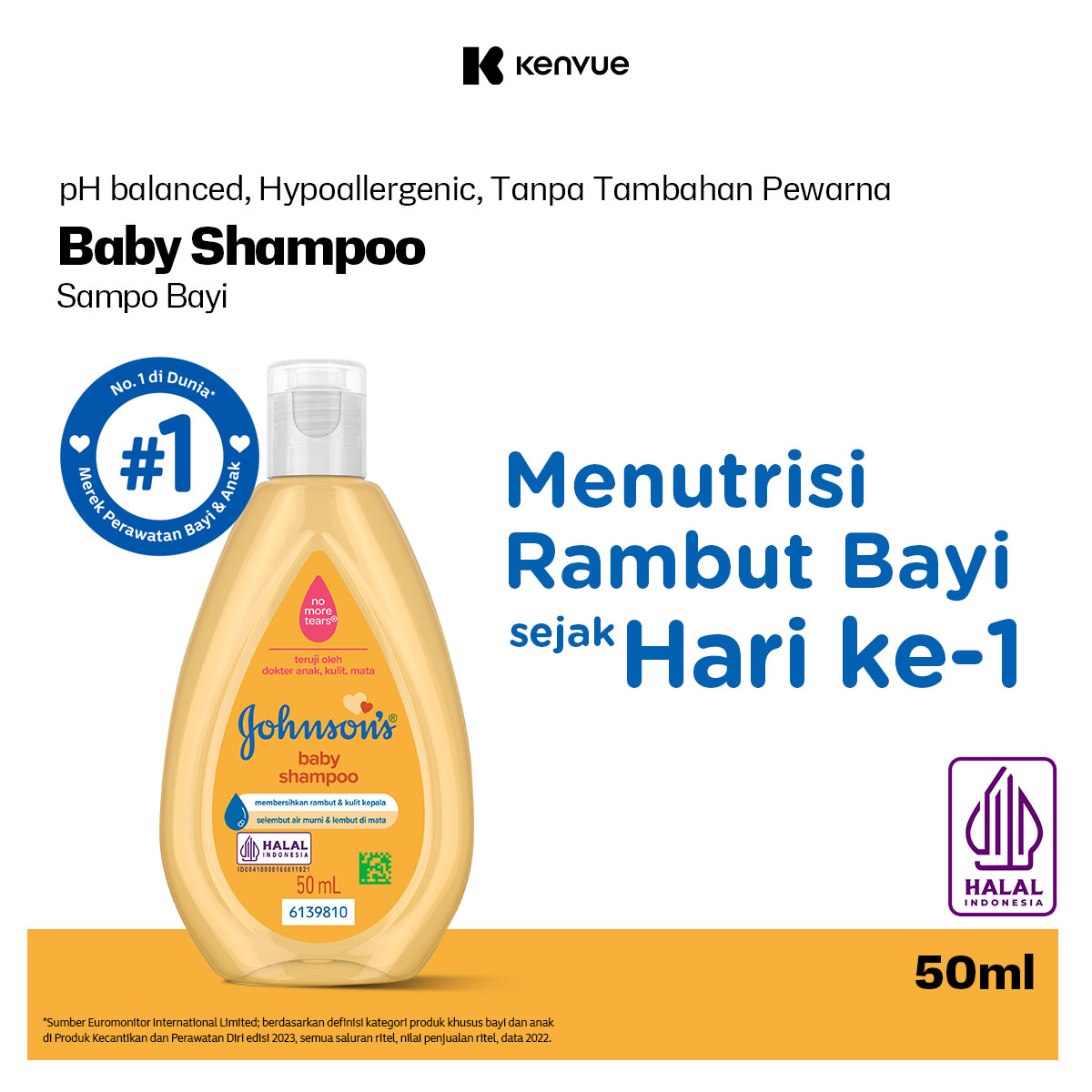 Jual [GIFT 12.12] JOHNSON'S Baby Gold Baby Shampoo - Shampo Bayi 50ml ...